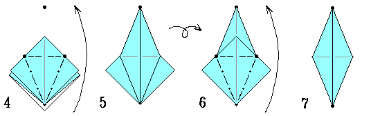 Origami Bird Base Instructions